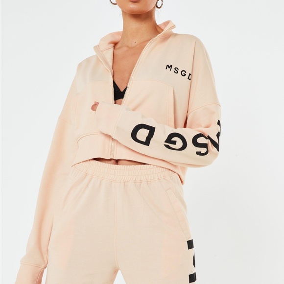 Missguided | Sweaters | Petite Zip Through Msgd Sweatpink | Poshmark